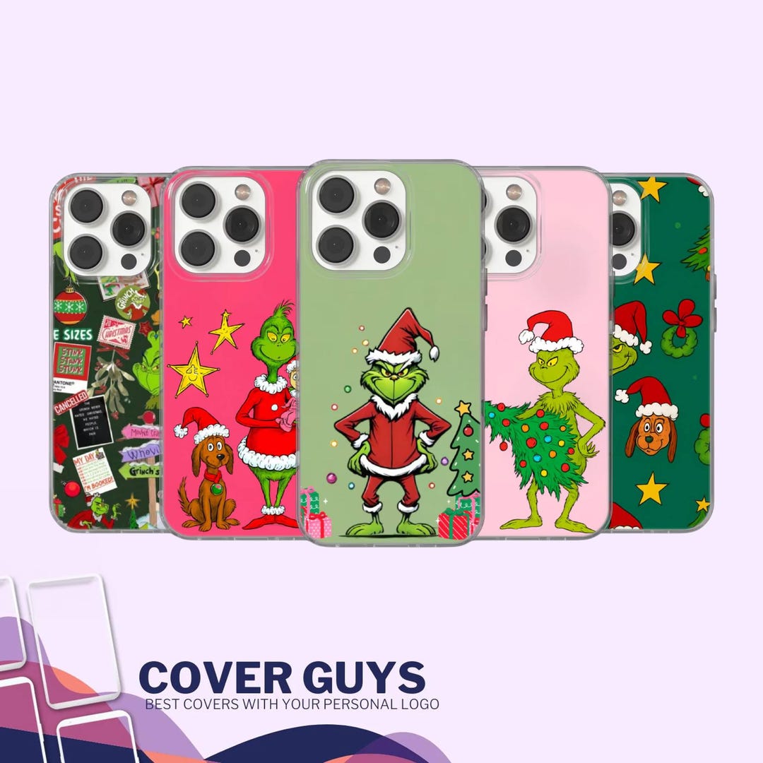 Grinch Christmas Phone Case for iPhone 16e 17 Pro Max Samsung S25 Edge ...