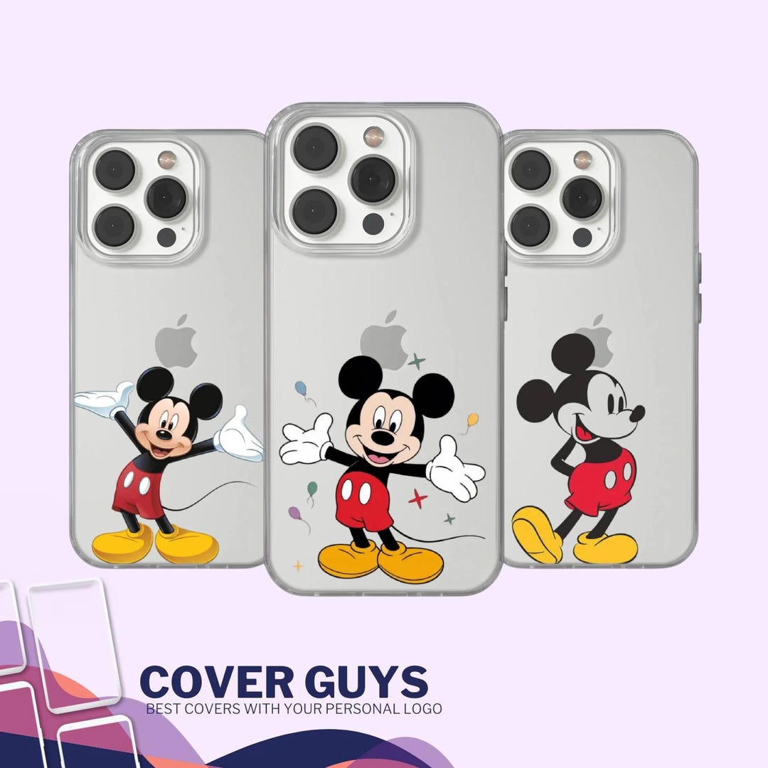 Mickey Mouse Phone Case Disney Cartoon Cover for iPhone 16e, 17 Pro Max ...