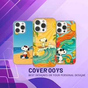 Snoopy Surfing Phone Case - Etsy