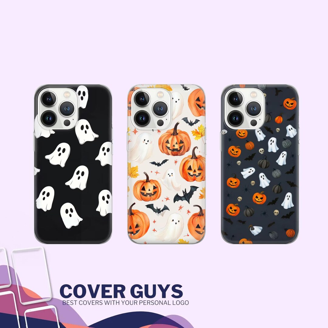 Scary Pumpkin Halloween Phone Case, Protective TPU Gel Cover for iPhone ...