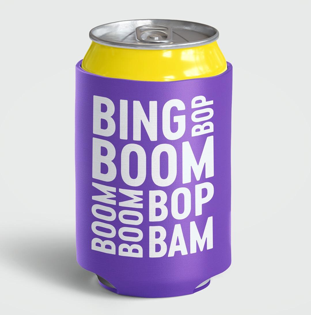 Bing, Bop, Boom - Can Cooler - Etsy