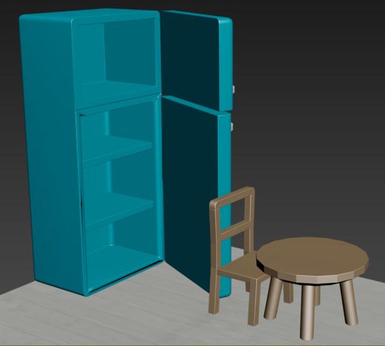 1/12 Scale Retro Miniature Kitchen Set – 3D Printable STL Files ...