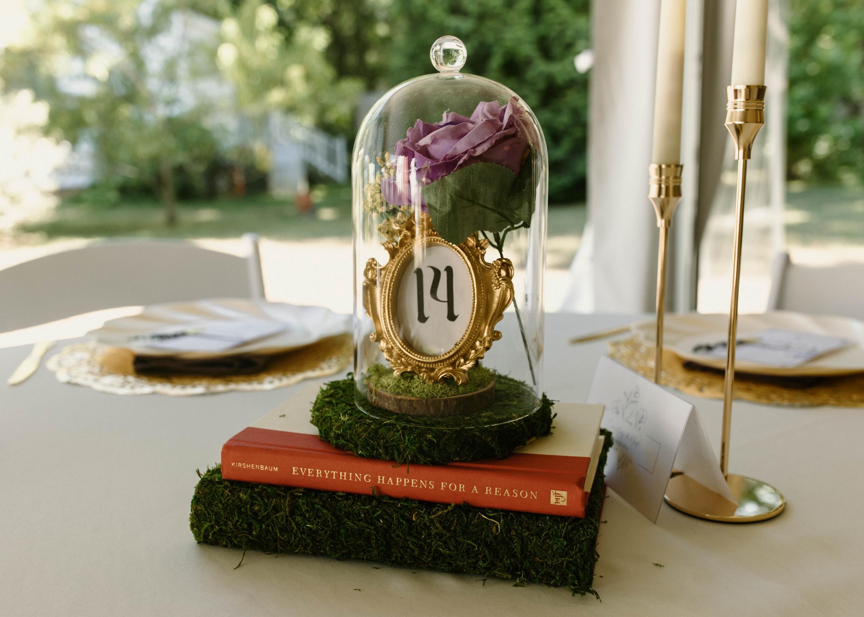 Fairytale Wedding Centerpieces | Glass Cloche Table Numbers With ...