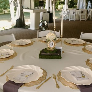 Fairytale Wedding Centerpieces | Glass Cloche Table Numbers With ...