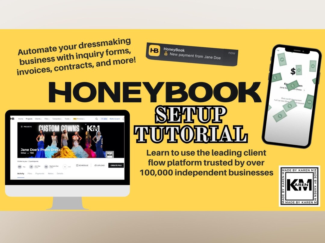 Honeybook Setup Guide Video - Etsy