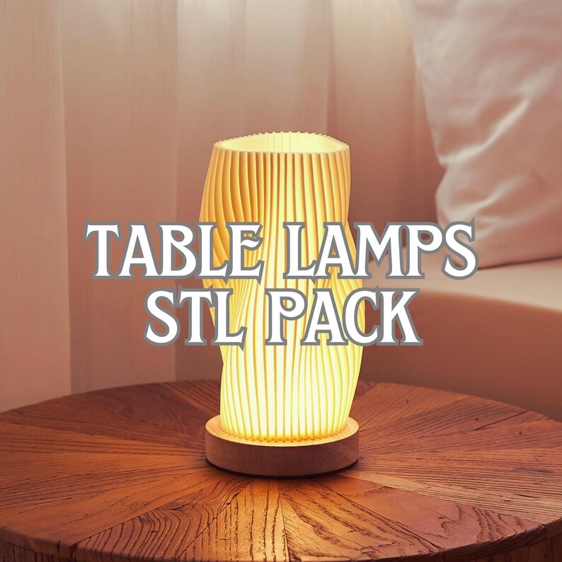 150+ Table Lamps STL Pack | Diverse 3D Print Models (incl. Premium ...