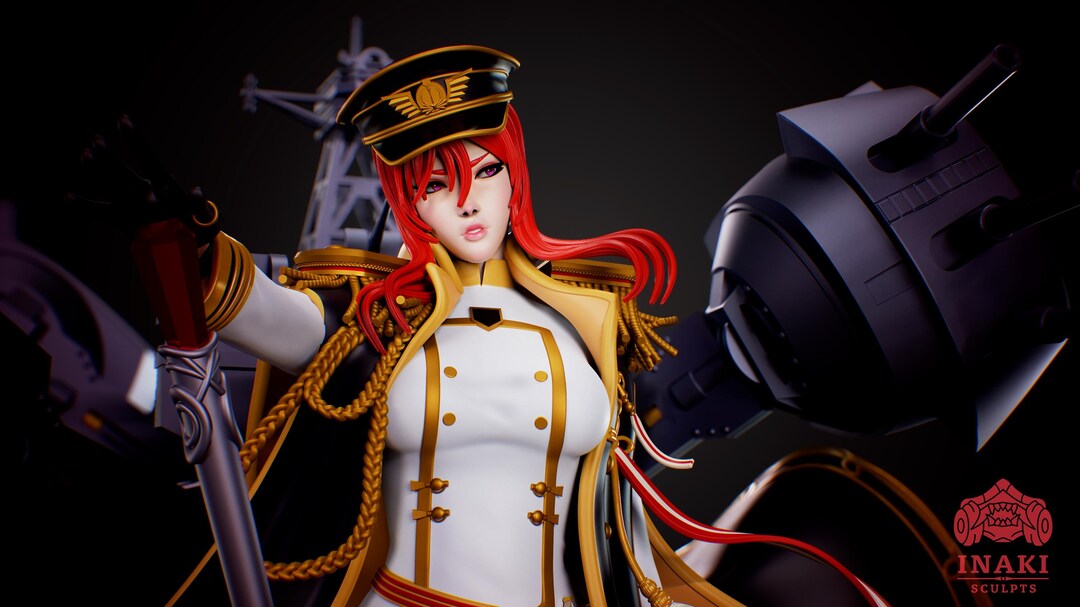 Monarch - Azur Lane | UNPAINTED | 12k High Resolution 3D Printed Figure ...