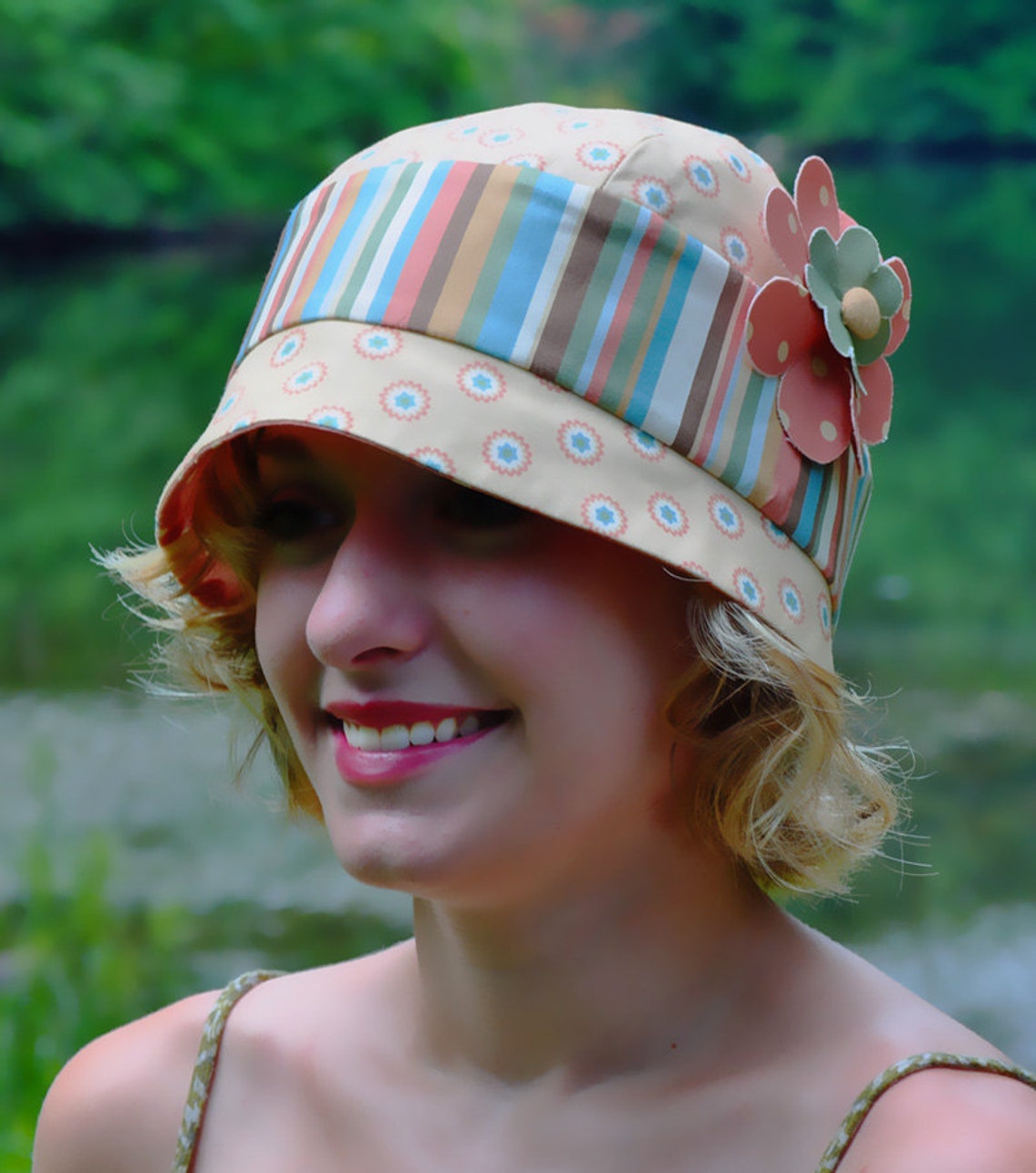 Vintage Cloche HAT SEWING PATTERN Digital Hat Pattern Retro - Etsy