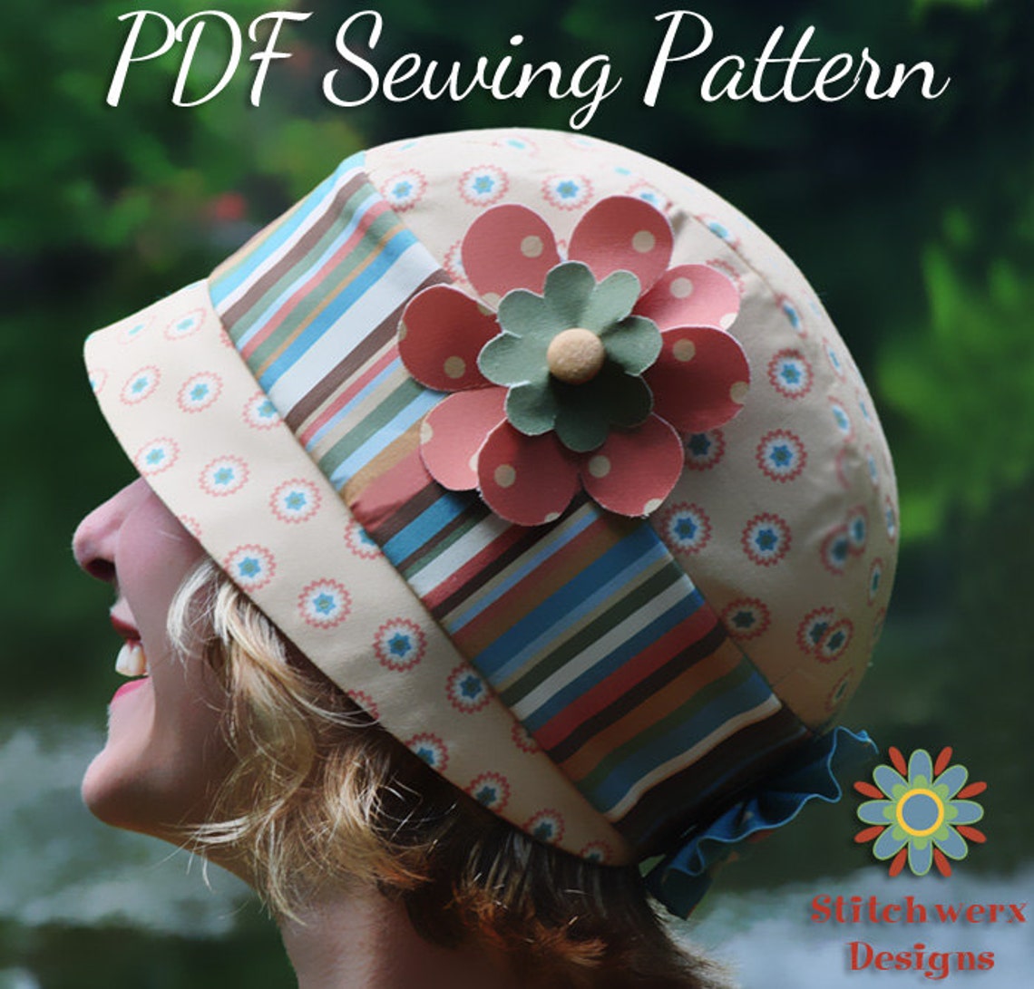 FLAPPER HAT PATTERN Vintage Cloche Hat Sewing Pattern | Etsy
