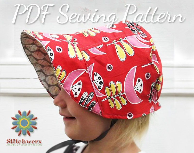 BONNET Sewing Pattern Hat PDF Pattern Girls Hat Pattern - Etsy