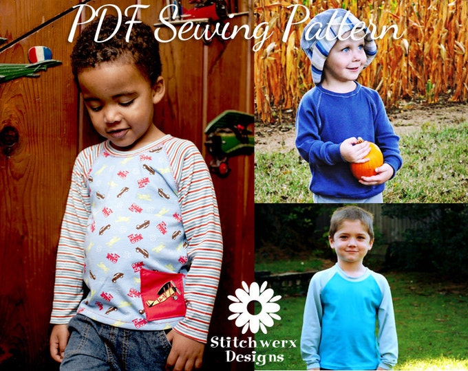 KIDS T SEWING Pattern, Unisex Kids Clothes Sewing Pattern, Kids Digital ...