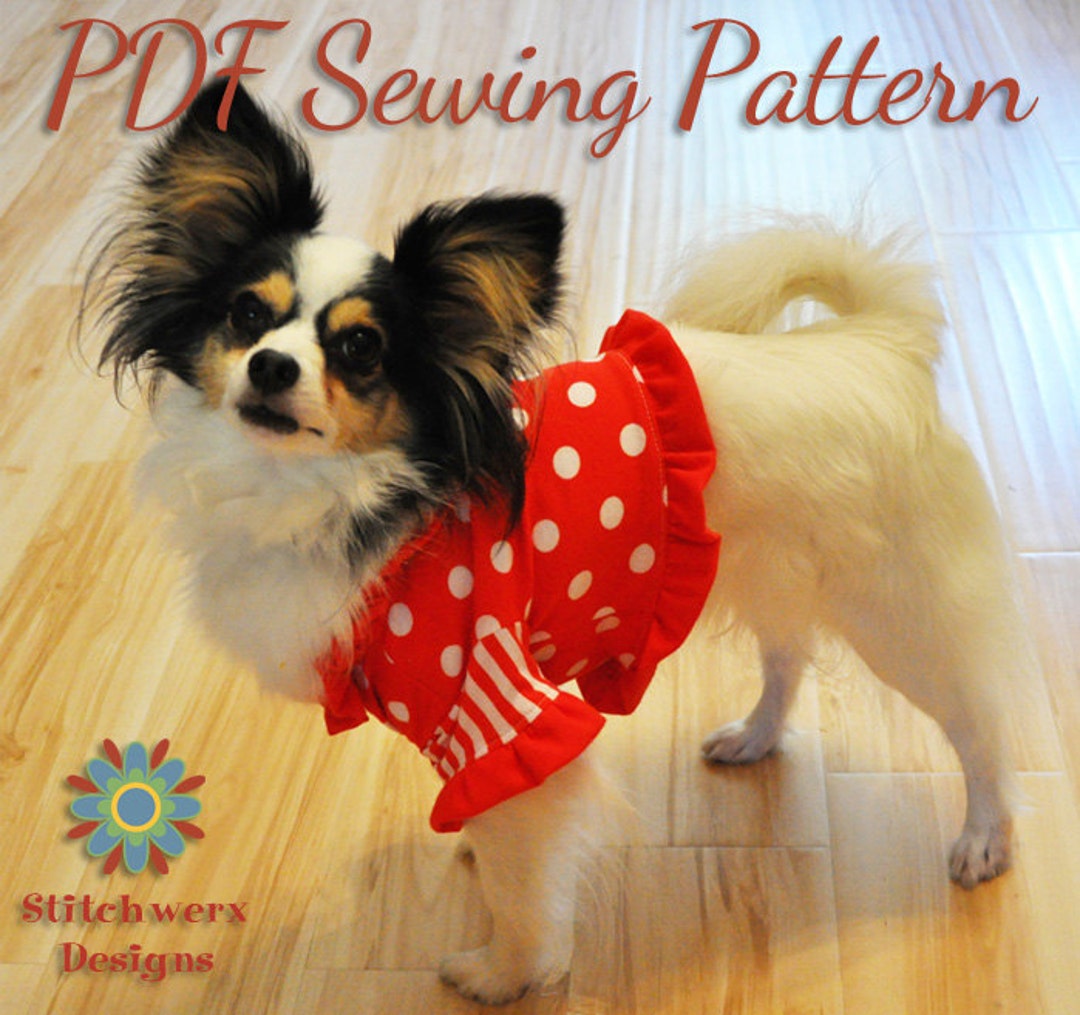 Dog Clothes Sewing Pattern, Small & Toy Breed Dog T Shirt Pattern, Dog ...