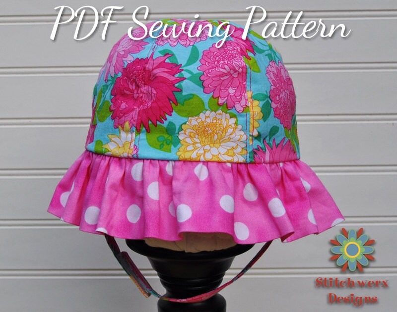 Sun Hat Pattern PDF Sewing Pattern Beach Hat Pattern Womens - Etsy España