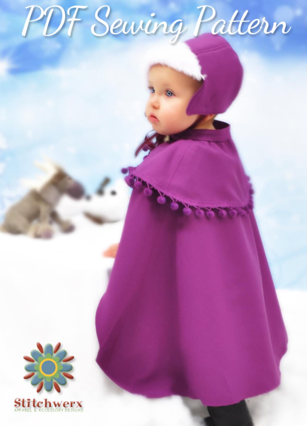 Hat + Cape Sewing Pattern Bundle, Child's Hat, Cape Sewing Patterns ...