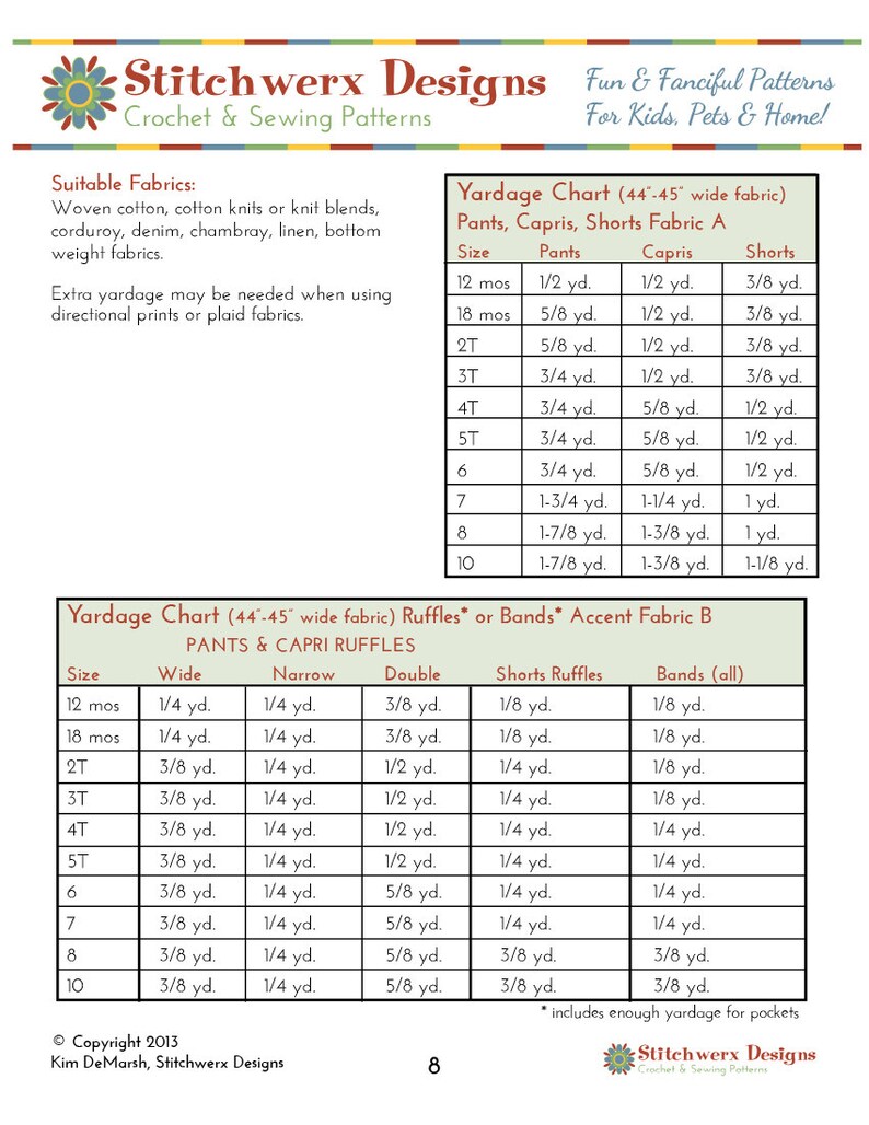 PDF Pants Pattern PDF Sewing Pattern Unisex Pattern Child | Etsy