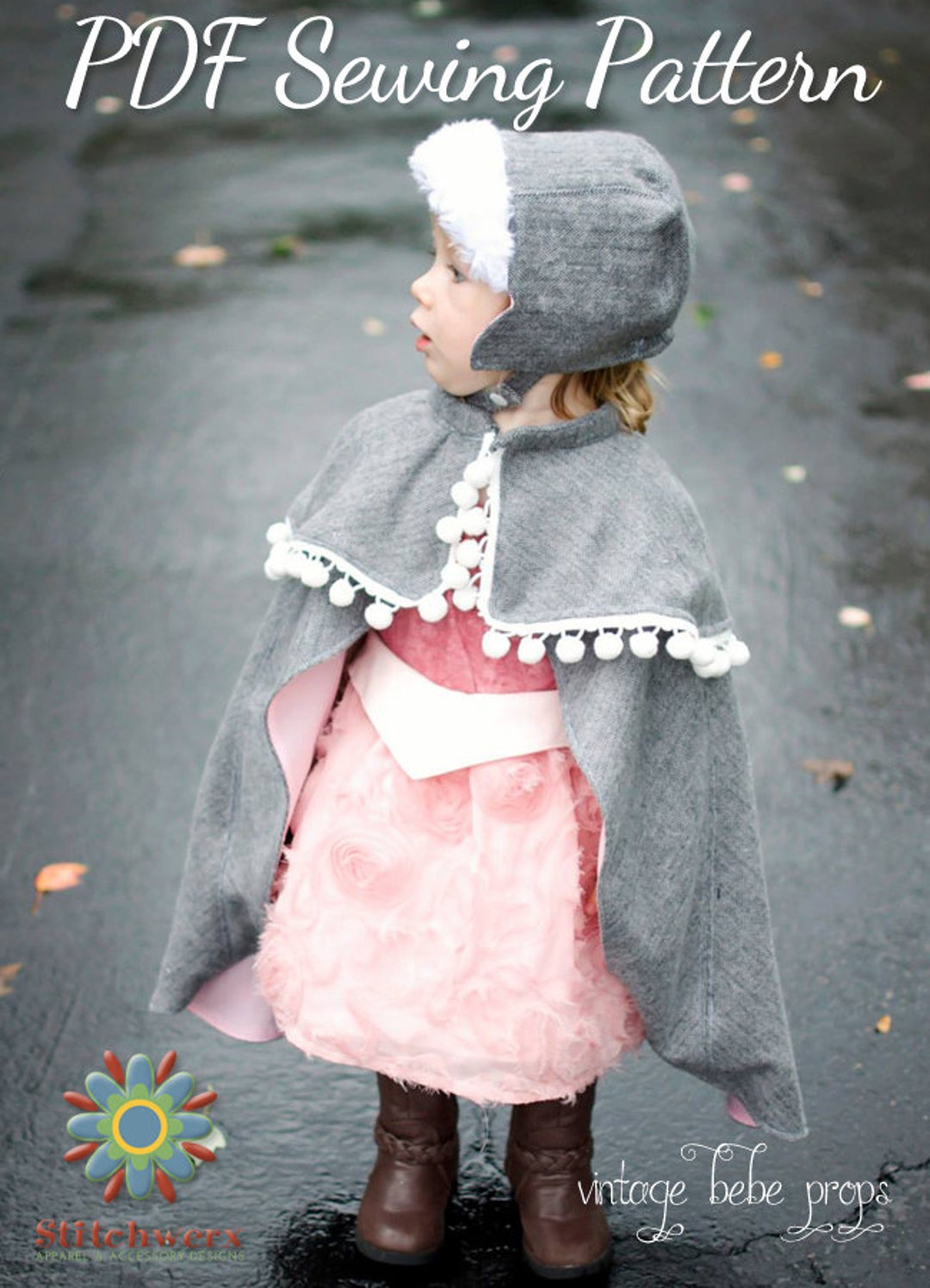 Girls Cape Pattern, Sew Princess Cape, PDF Sewing Pattern, Girls Cape ...