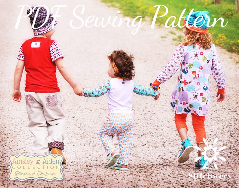 UNISEX Kids Clothes SEWING PATTERN Digital Sewing Pattern | Etsy