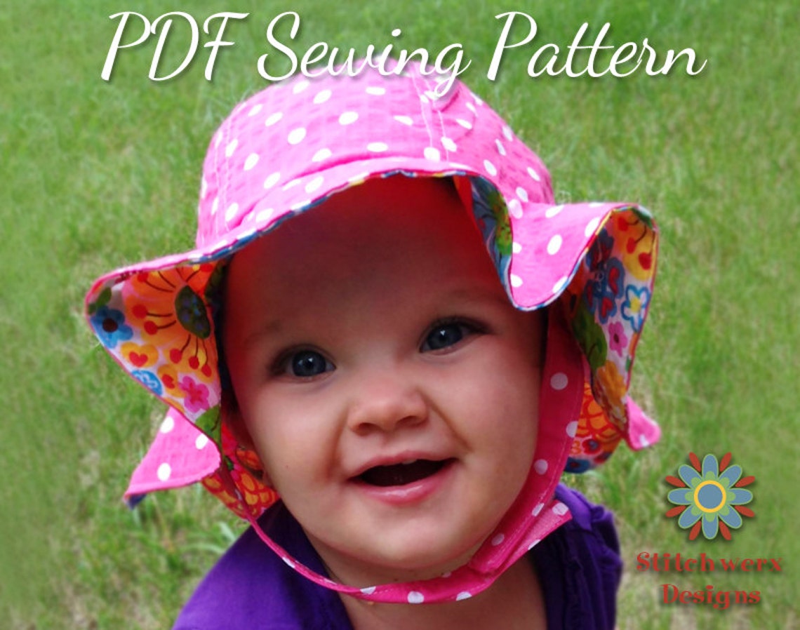 Sun Hat Pattern PDF Sewing Pattern Beach Hat Pattern Child - Etsy UK