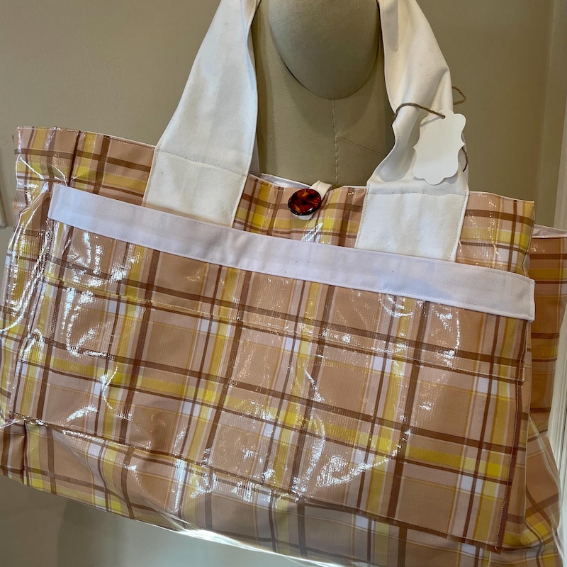 Oilcloth Tote Bag - Etsy