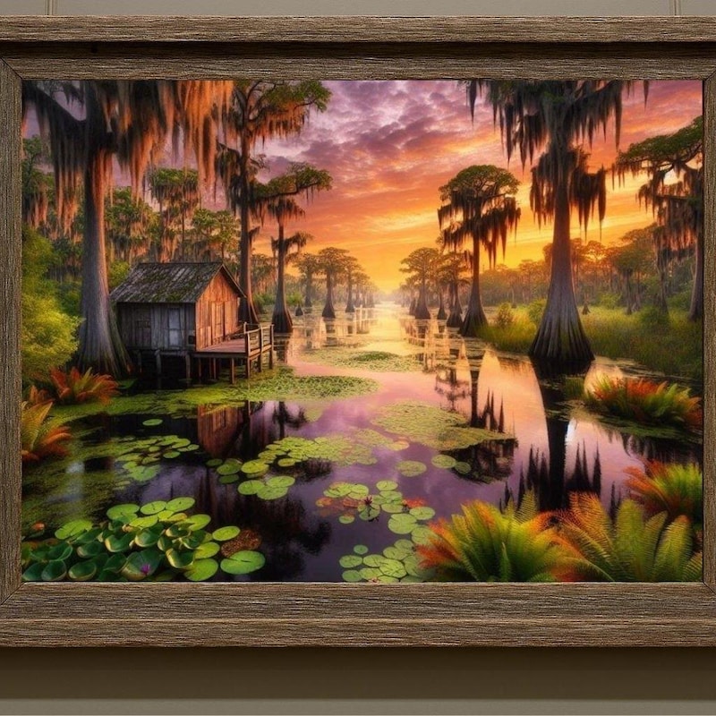 Louisiana Landscape Sunset - Etsy UK