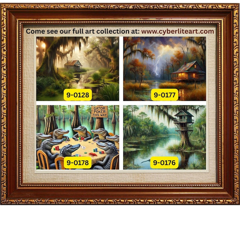 9-0176 | Printable Louisiana Art | Bayou Haven - Tranquil Louisiana ...