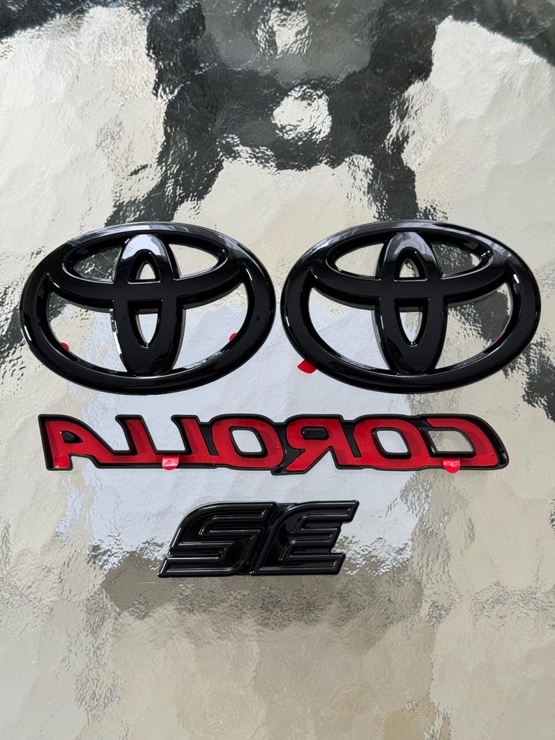 Corolla SE Emblem Overlay Set - Gloss Black (for: 2020+) - Etsy
