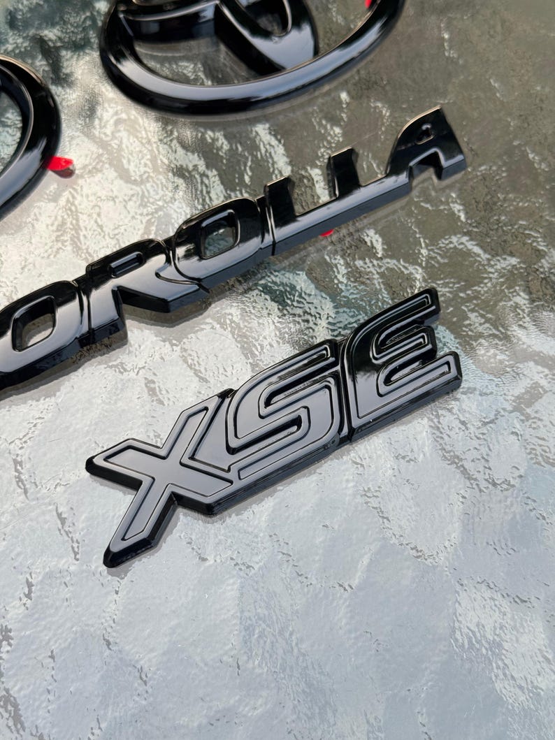 Corolla XSE Emblem Overlay Set - Gloss Black (for: 2020+) - Etsy