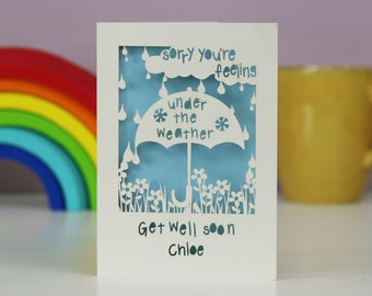 Under Weather Card - Etsy