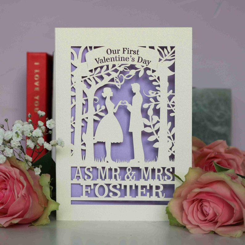 Personalised Couple First Valentine's Card, Our 1st Valentines Card ...