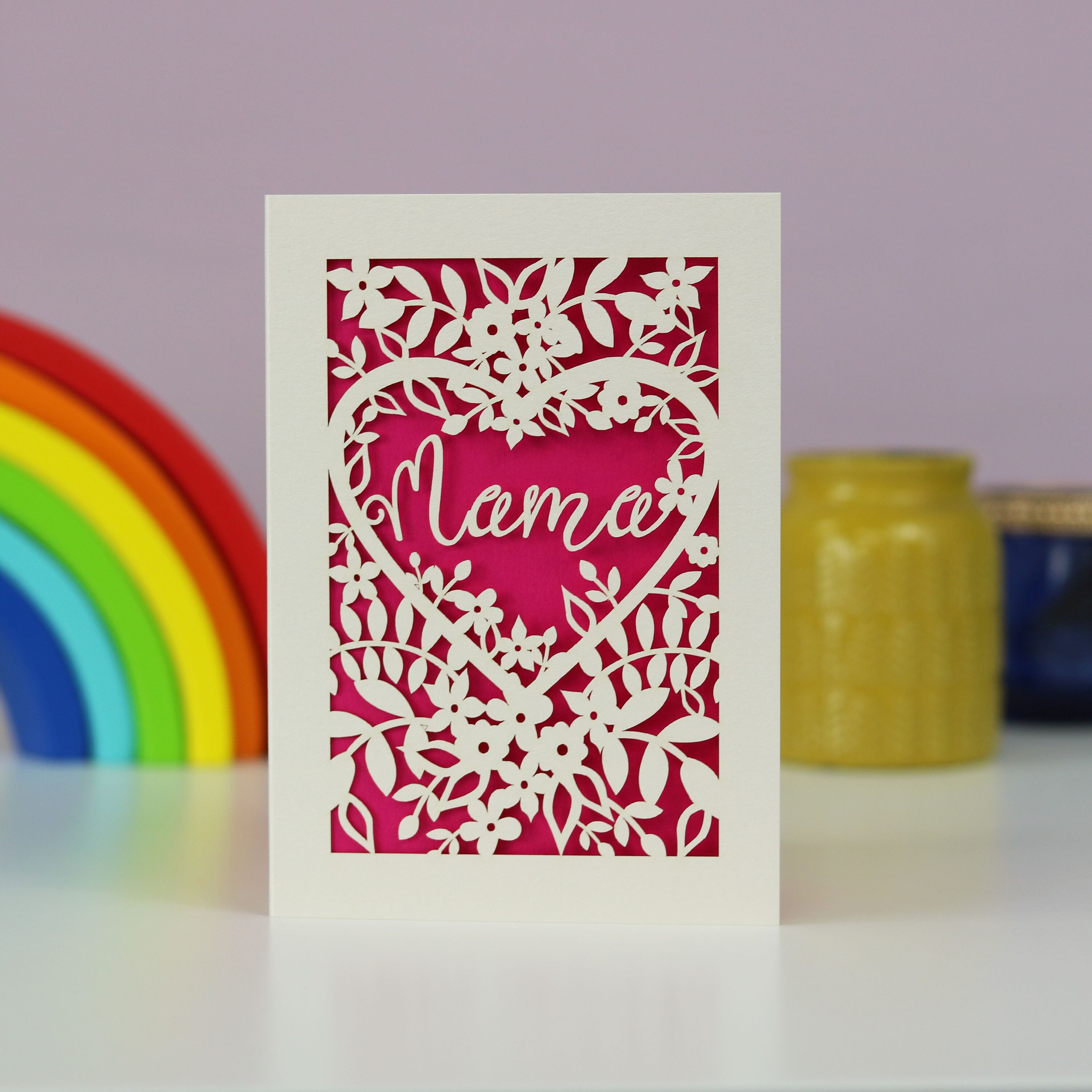 Mama Papercut Card for Mother's Day Sku_mum_mummy - Etsy UK