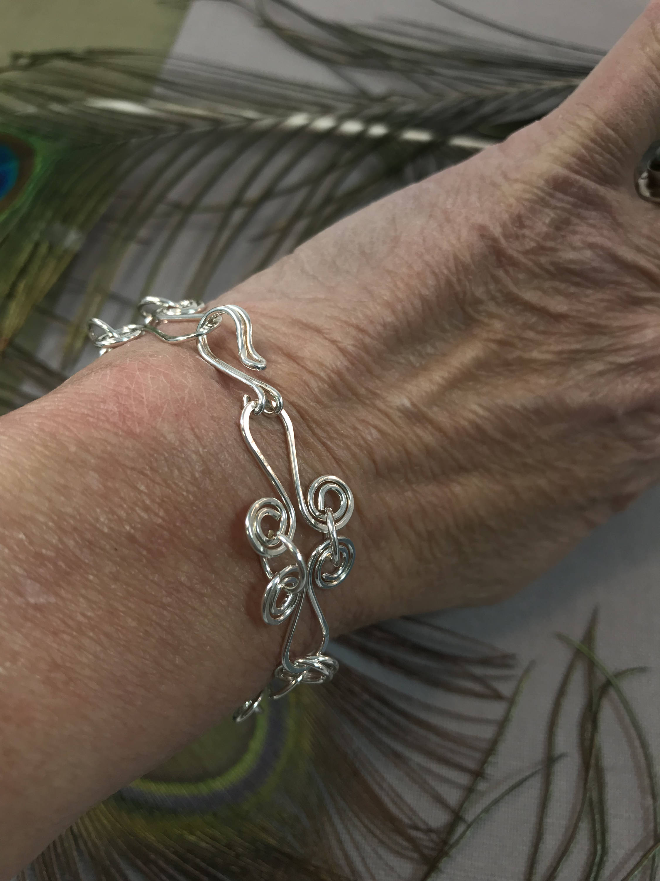 U-link Bracelet in 16 Ga. Copper Wire, Sterling Silver, or Brass - Etsy