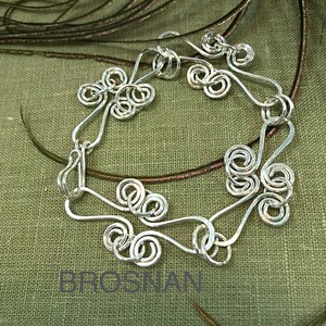 U-link Bracelet in 16 Ga. Copper Wire, Sterling Silver, or Brass - Etsy