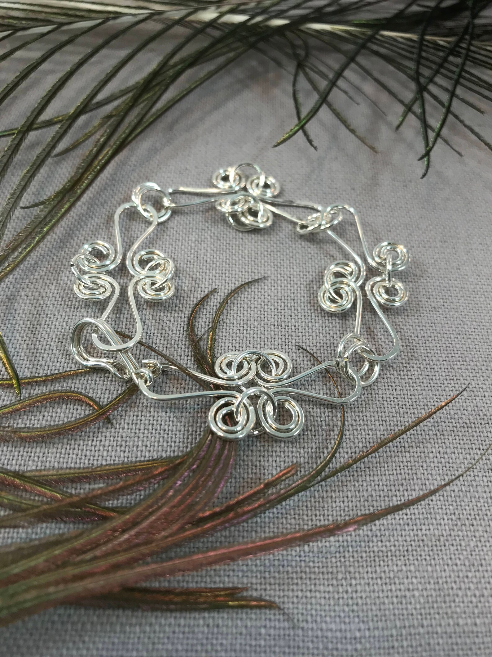 U-link Bracelet in 16 Ga. Copper Wire, Sterling Silver, or Brass - Etsy