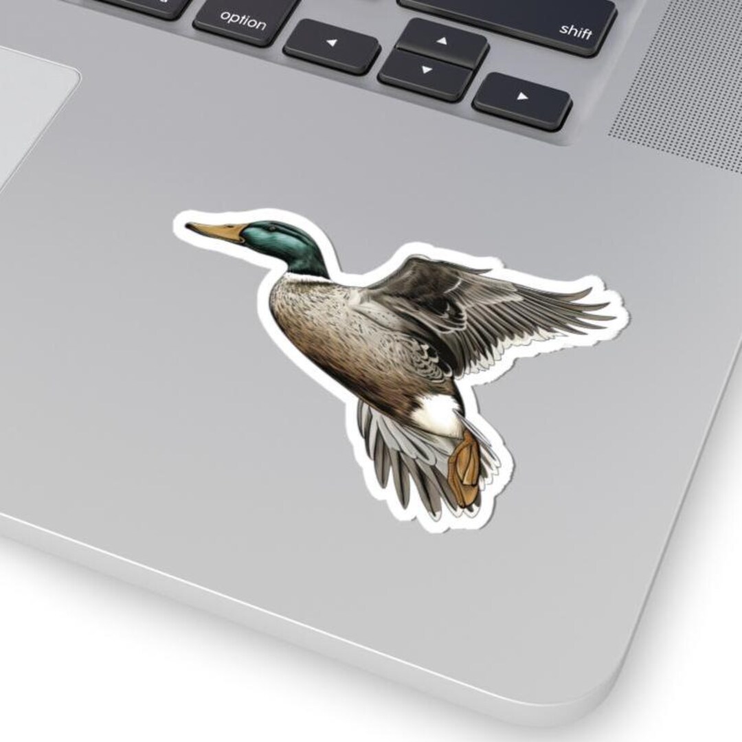 Mallard Duck Glossy Kiss-cut Stickers | Waterfowl Vinyl Decal - Etsy