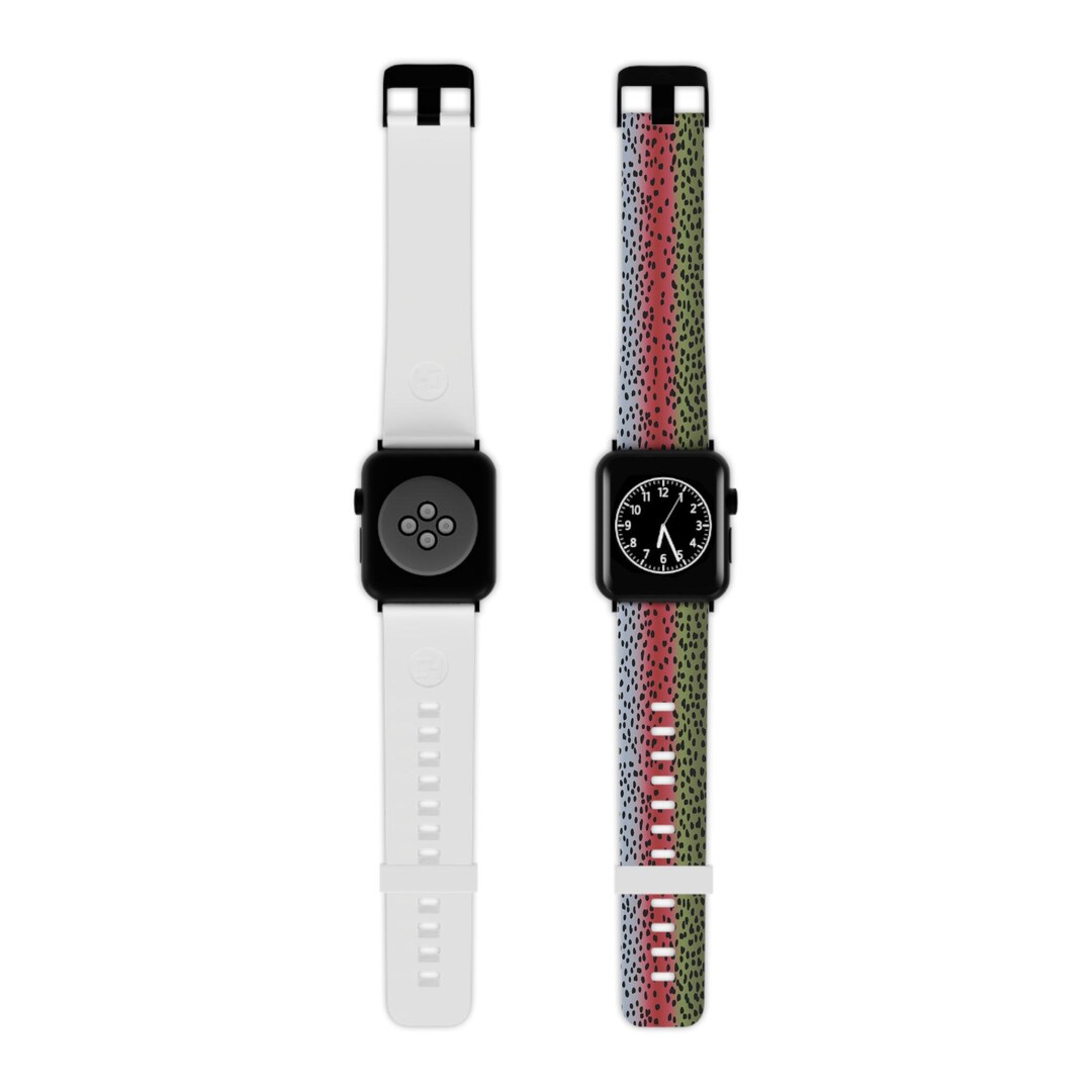 Rainbow Trout Apple Watch Band | Fisherman Silicone Watchband - Etsy
