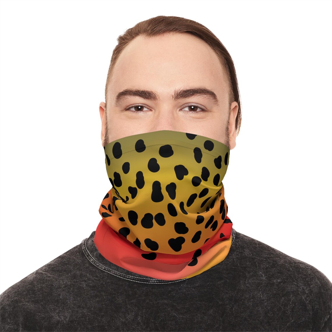 Cutthroat Trout Skin Lightweight Fishing Neck Gaiter - UPF 50+ Neck and ...