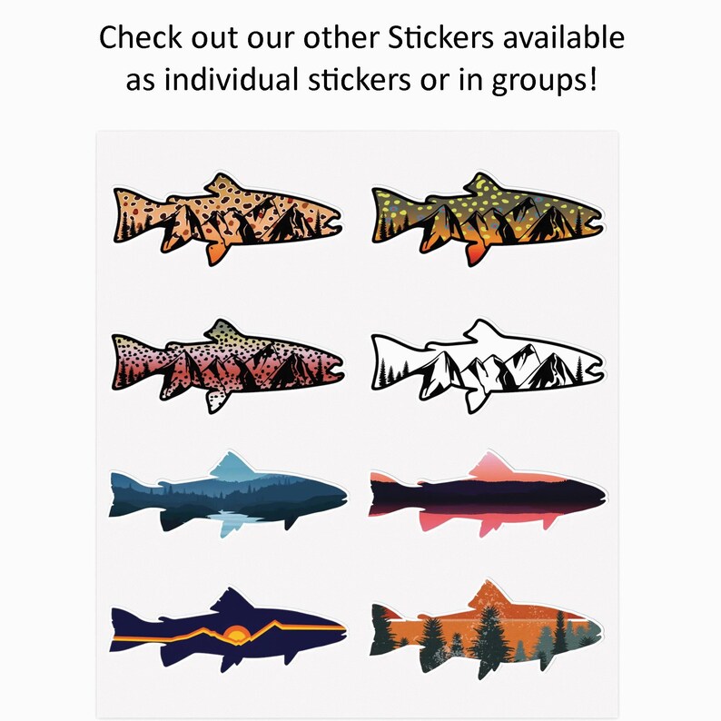 Cutthroat Trout Bum Glossy Kiss-cut Stickers Gift for Anglers, Laptop ...