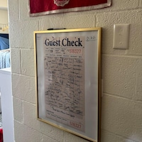 Blank Guest Check Art Print, Trendy Wall Art, Guest Check Print ...