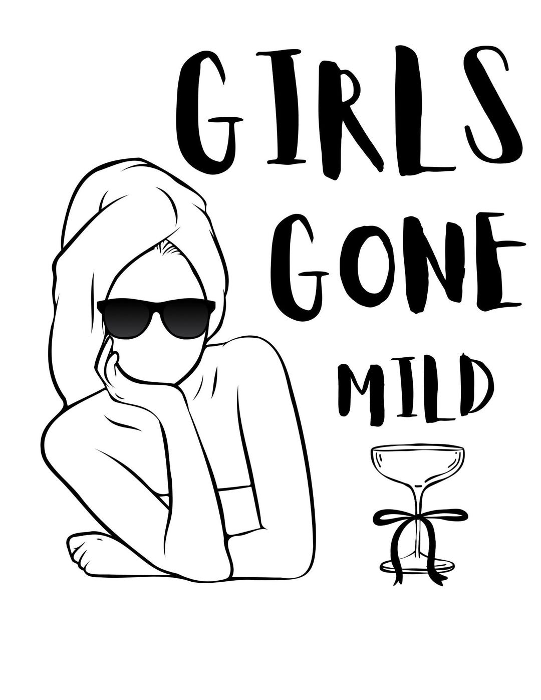 GIRLS GONE MILD Template - Etsy