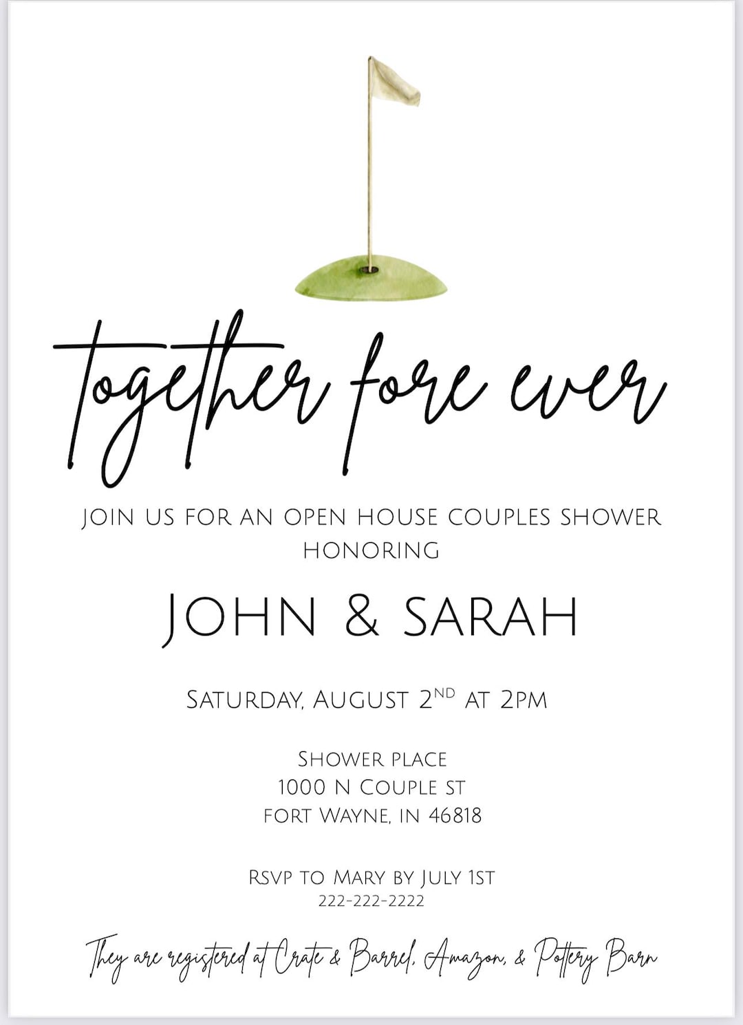 Couples Shower Together Forever Invitation Template - Etsy