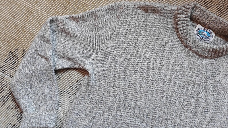 Carson ~~~ Men's Environmental Clothing 100% Wool Beige Sweater Size ...