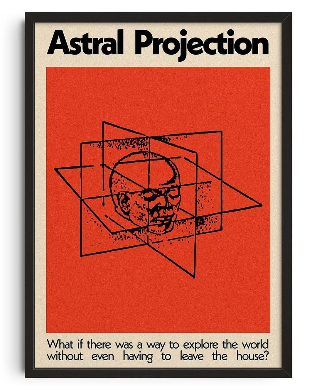 Astral Projection Poster – Surreal Mind Travel Retro Wall Art - Etsy