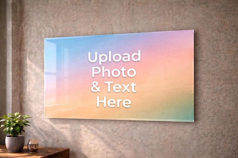 Custom Photo Glass Wall Art | Personalized Family Portrait on Tempered ...