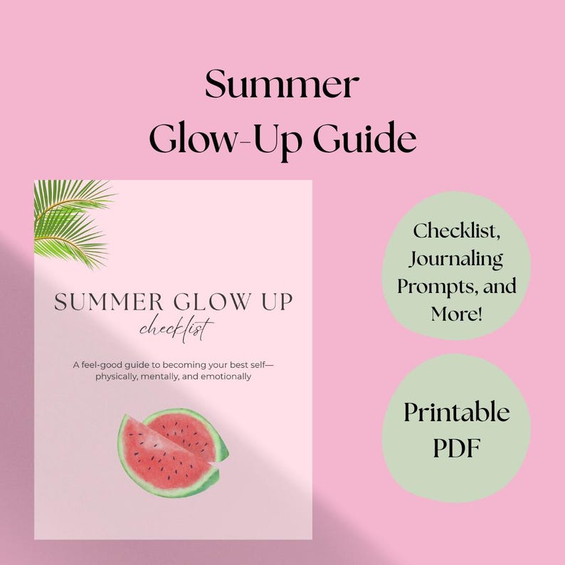 Summer Glow-up Checklist and Guide | Pink Wellness & Self-care ...