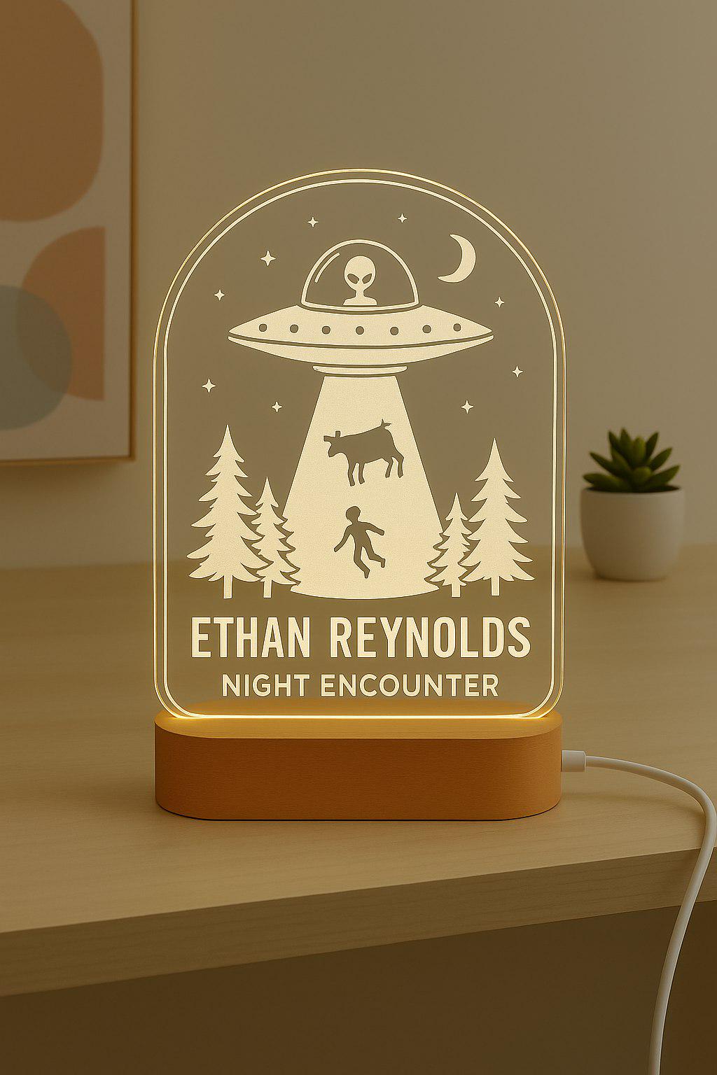 Planets and Stars Custom Night Light Personalized LED Gift With Laser ...
