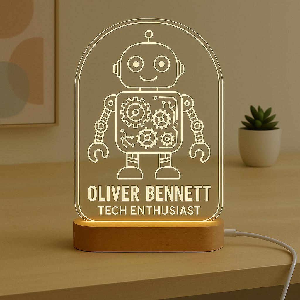 Planets and Stars Custom Night Light Personalized LED Gift With Laser ...