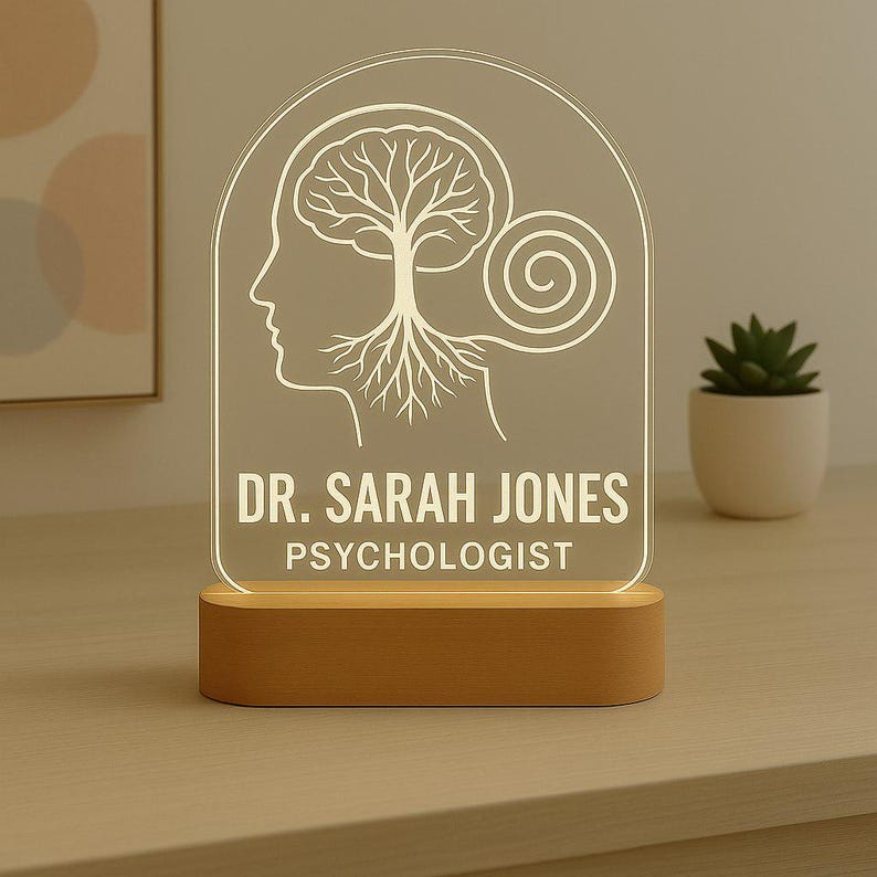 Dermatologist Custom Night Light | Personalized LED Gift With Laser ...