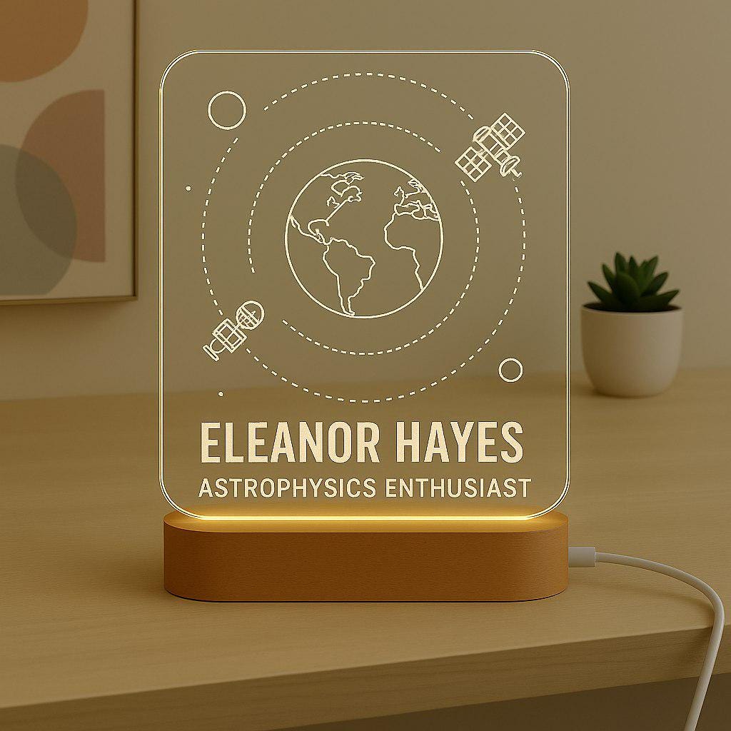 Planets and Stars Custom Night Light Personalized LED Gift With Laser ...