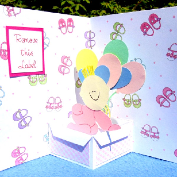 Pop up Baby Shower Card - Etsy