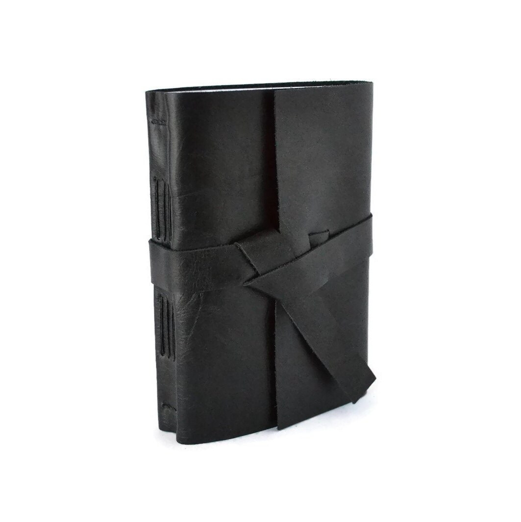 Black Leather Sketchbook Personalized, Large Sketchbook, Personalized ...